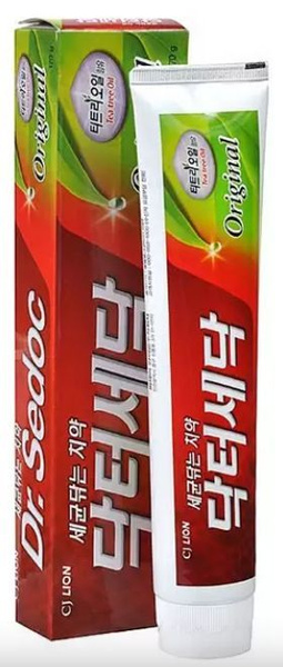 Lion Паста зубная Dr. Sedoc, c экстрактом масла чайного дерева, 100 г - купить с доставкой по ...