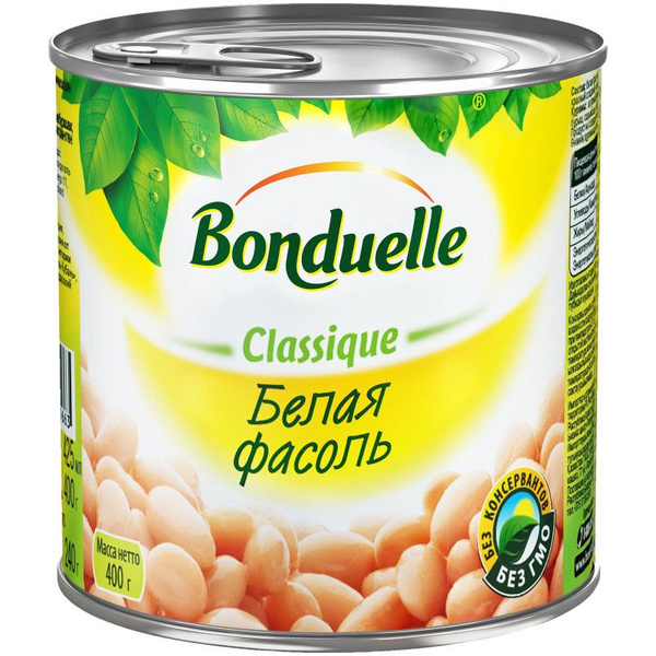 Фасоль Bonduelle Classique белая, 400г - купить с доставкой по выгодным ценам в интернет ...