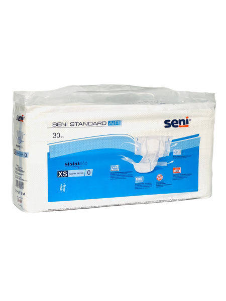 Подгузники для взрослых Seni Standard Air, XS, 30 шт. впитываемость ...