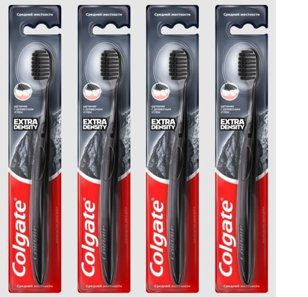 COLGATE Зубная щетка Extra Density (2шт), 2 уп - купить с доставкой по ...