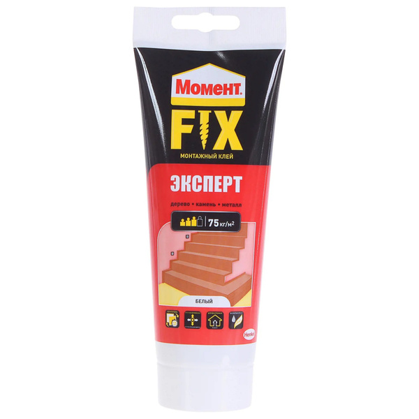 Монтажный клей Момент _Клей "Fix ЭкспеA1/ 183 мл0.274 кг, белый ...