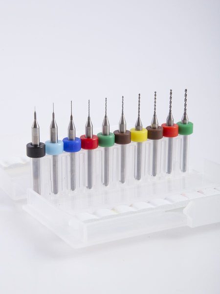 Набор мини сверл для моделизма для печатных плат 0.1-1мм - купить с ...