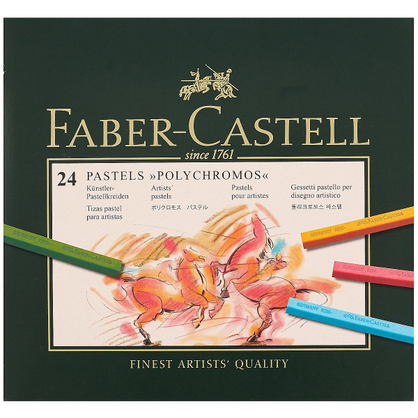 Пастель Polychromos , Faber-Castell, 24 цвета - купить с доставкой по ...