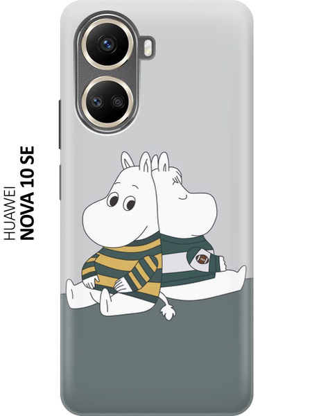 Силиконовый чехол Муми-тролли на Huawei nova 10 SE / Хуавей нова 10 СЕ ...