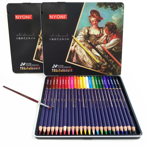 NYONI Premium Soft Core 72 Акварельные карандаши 12-100 Lapis De Cor ...