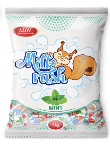 Ирис с мятной начинкой "Milk rush MINT" 1 кг - купить с доставкой по выгодным ценам в интернет ...