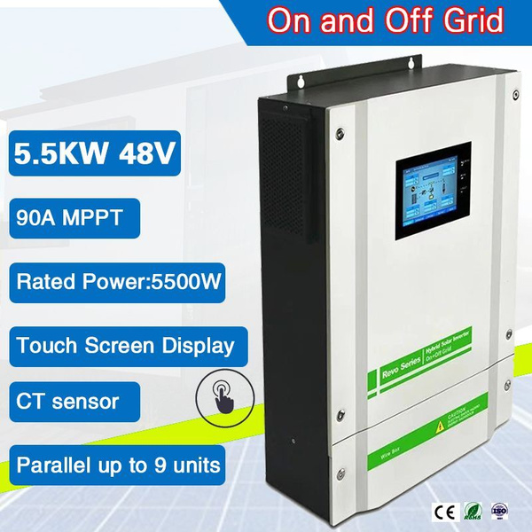 5.5KW 48V PV Max 450VDC 90A MPPT Солнечный Контроллер заряда Grid Tie & Off Grid Гибридный ...