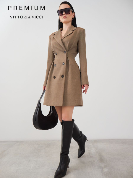 Платье женское деловое Vittoria Vicci, Женский, На любой сезон, размер 48, материал Полиэстер ...