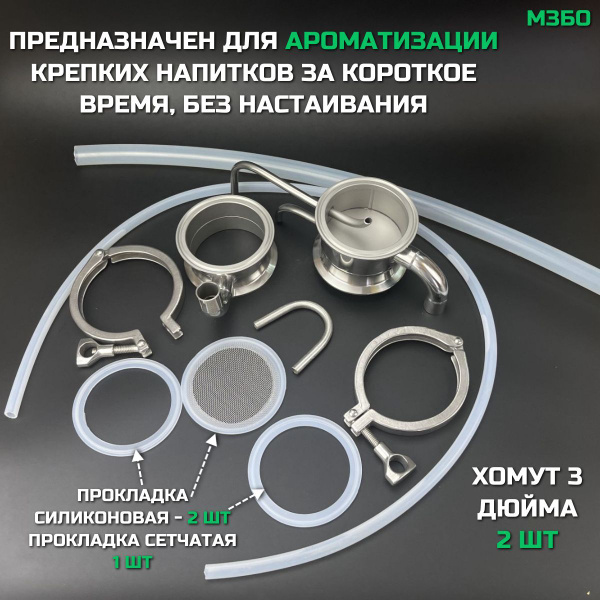 Экстрактор Сокслета 3 дюйма, без Диоптра (комплект) для дистилляторов и ...