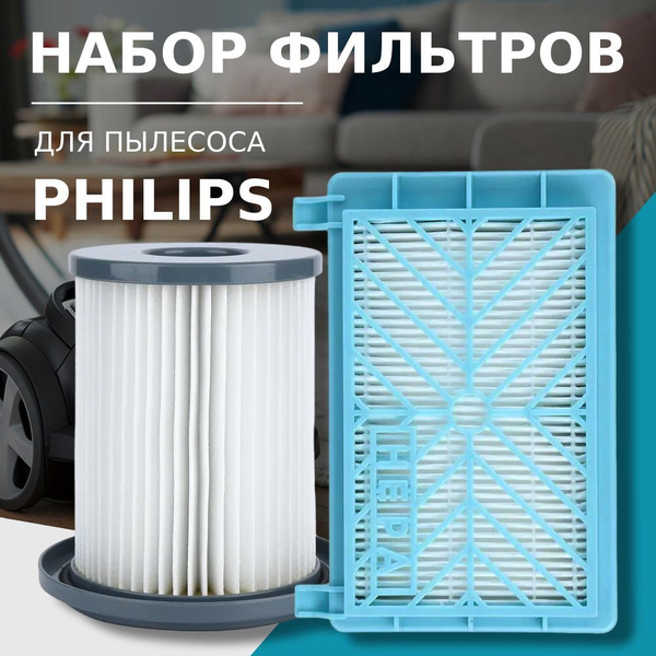 Характеристики Набор фильтров для пылесоса Philips тип FC8047 + FC8044 ...