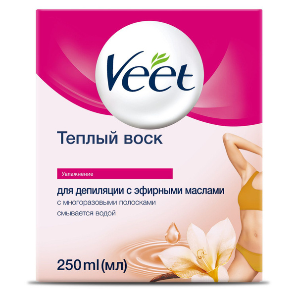 Veet Теплый воск для депиляции, с эфирными маслами, 250 мл - купить с ...