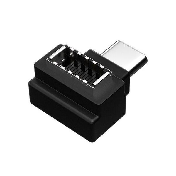 Переходник с Usb Type C папа на Usb Type E мама угол 90 градусов