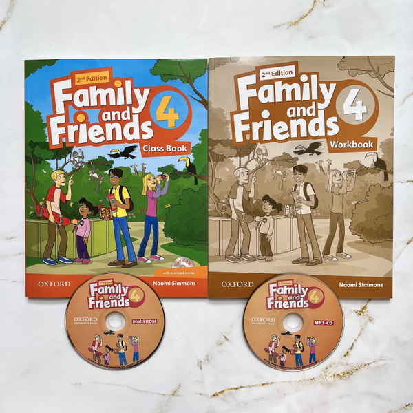 Family and Friends 4 2nd edition (Учебник + Рабочая Тетрадь + CD/DVD ...