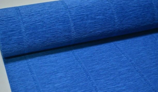 Бумага гофрированная простая, 180гр 557 васильковая Cartotecnica Rossi ...