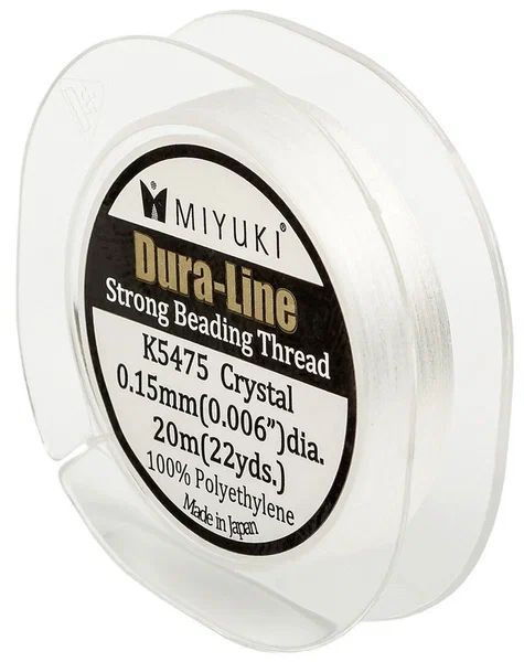Нить резинка прочная Miyuki Dura Line 0,15 мм (для бисера, для браслетов) купить на OZON по ...