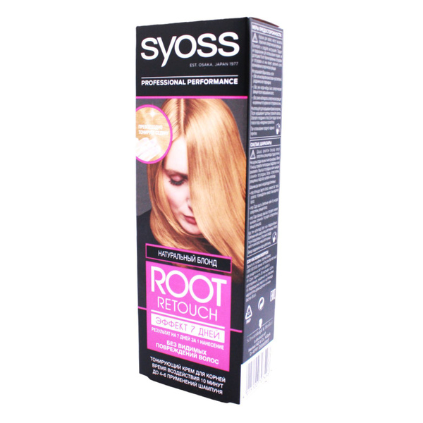 SYOSS Root Retouch Тонирующий крем для корней Натуральный Блонд ...