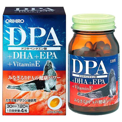 Omega 3 ORIHIRO DPA+DHA+EPA Омега-3 жирные кислоты 120 капсул - купить ...