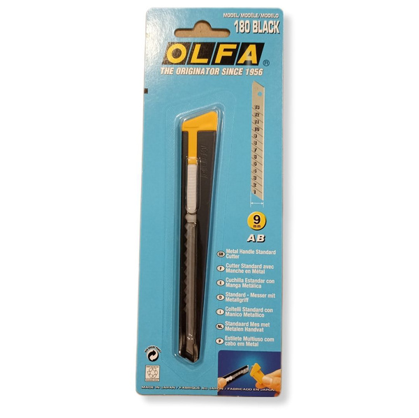 Нож OLFA 180 BLack - купить с доставкой по выгодным ценам в интернет-магазине OZON (1216838053)