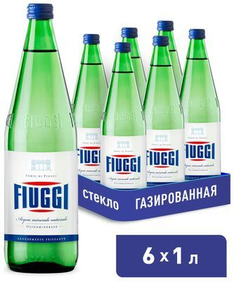 FIUGGI Вода Минеральная Газированная 1000мл. 6шт - купить с доставкой ...