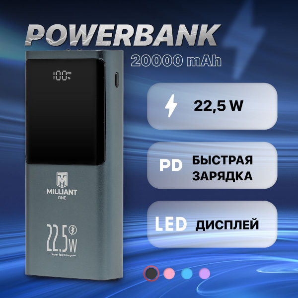 Вопросы и ответы о Milliant One Внешний аккумулятор MilliantOne_USB ...