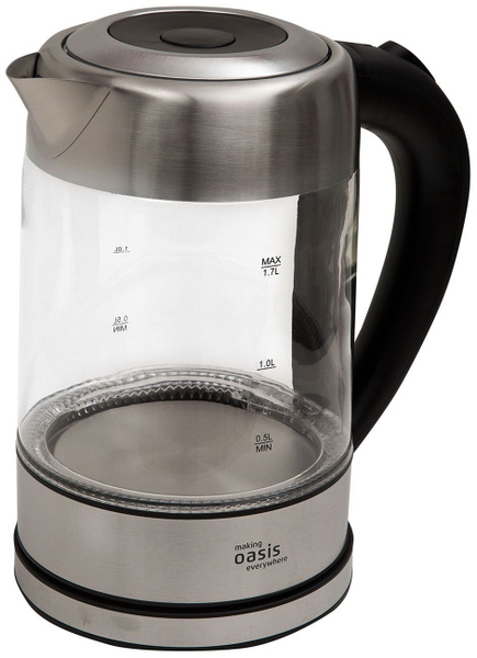 Купить электрический чайник Oasis making everywhere K-7GS, Стекло по низкой цене: отзывы, фото ...