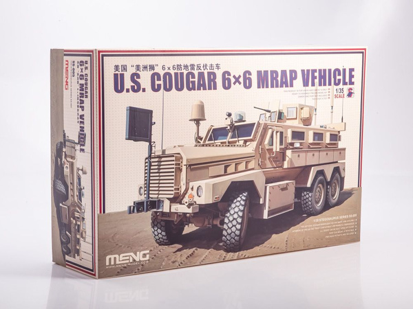 Сборная модель военной техники Meng Model Бронемашина U.S. COUGAR 6x6 ...
