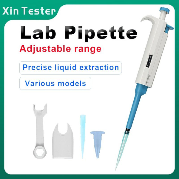 Лабораторная пипетка Xin Tester одноканальная регулируемая с ...