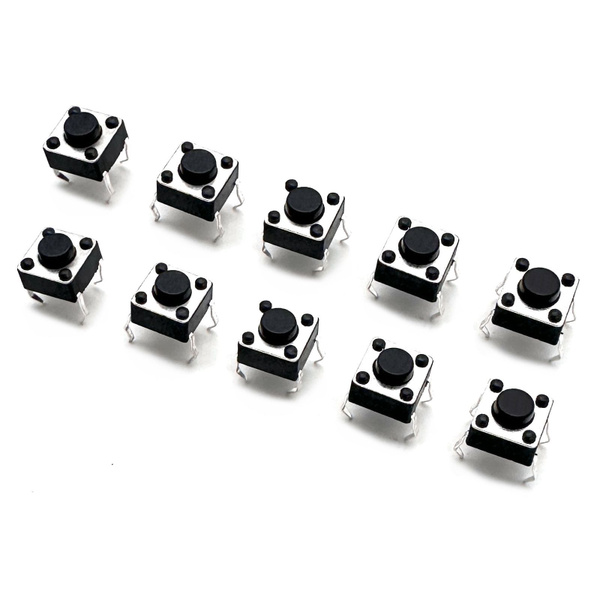 Тактовая кнопка DIP 6мм х 6мм х 4.3мм KAN0611-0431B, комплект - 10шт ...