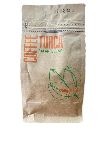 Кофе Turca SAFARI BLEND (сафари бленд), зерновой, средняя обжарка, 250 ...