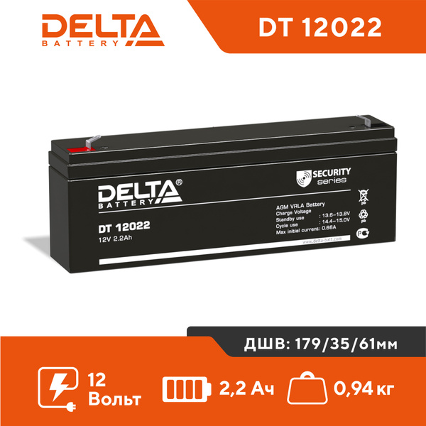 Батарея для ИБП Delta Battery DT 12022 купить по выгодной цене в ...