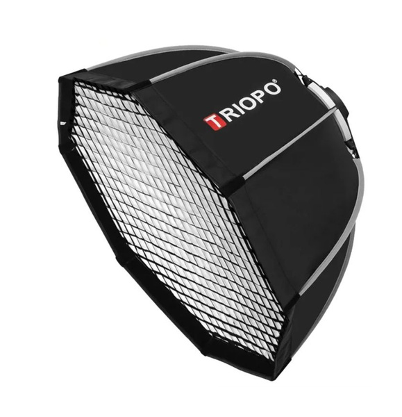Софтбокс Triopo K2-90 октобокс быстроскладной с сотами, байонет Bowens ...