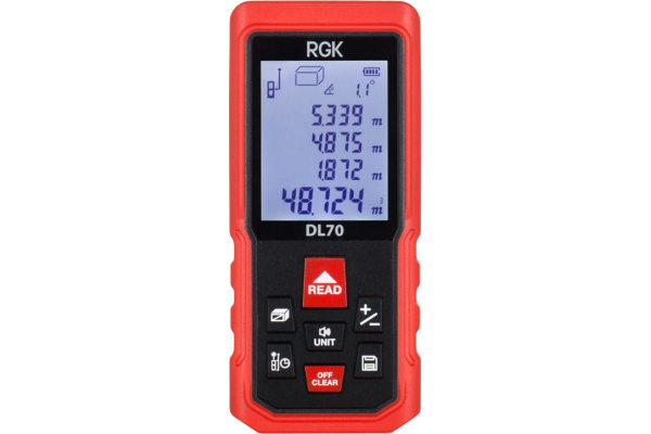 Дальномер лазерный RGK DL70, 70 м купить на OZON по низкой цене (214466779)