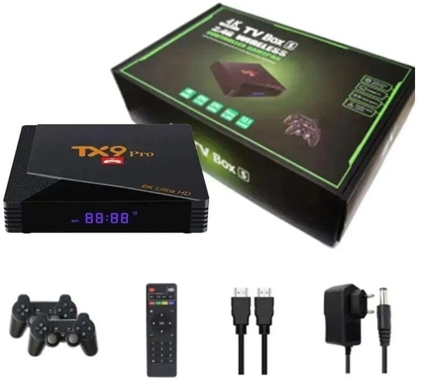 Игровая приставка TX 9 PRO GAME BOX + ANDROID TV 64gb, игровая консоль ...