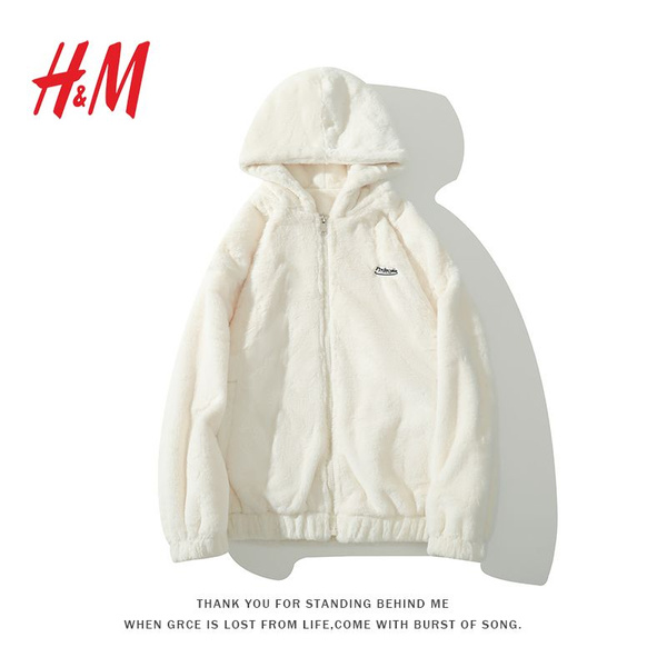 Пальто H&M, Зима, размер 46, цвет белый, Полиэстер - купить по выгодной ...