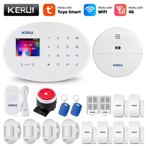 KERUI Tuya Wi-Fi GSM 4G умная домашняя охранная сигнализация RFID ...