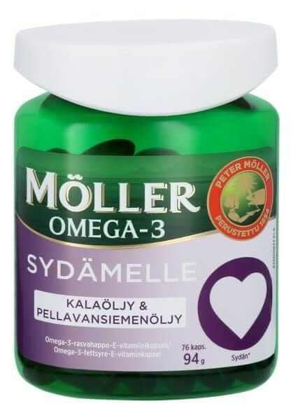 Омега 3 Меллер для сердца Moller Sydamelle Omega-3, 76 капс. - купить с ...
