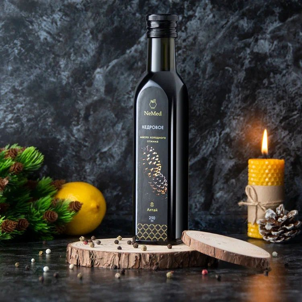 Масло кедровое нерафинированное холодного отжима NeMed 250 мл - купить ...