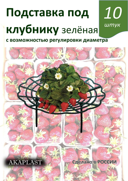 Подставка под клубнику AKAPLAST зелёная/Корзинка для клубники ...