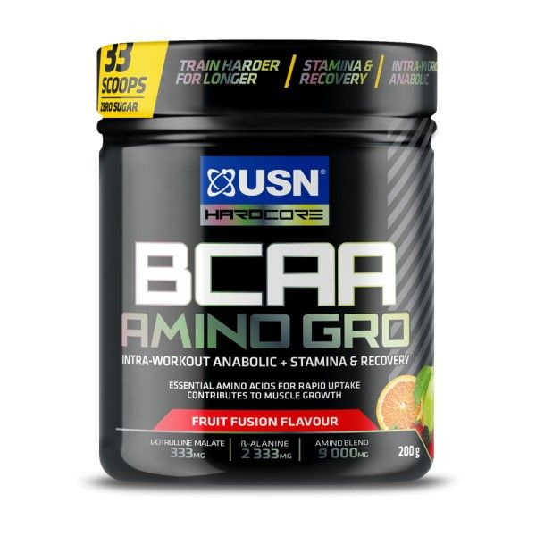 USN ВСАА AMINO-GRO Fruit Fusion БЦАА Амино-ГРО с фруктовым вкусом ...