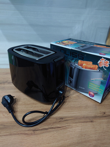 Тостер PROLISS электрический 009 / 1000W / Стильный чёрный дизайн, черный купить по выгодной ...