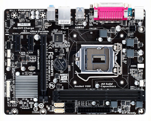 Материнская плата Gigabyte GA_H81M_DS2_rev_2.x_OEM купить по низкой ...