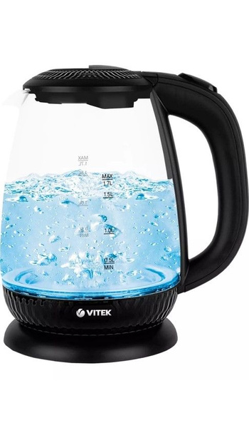 Купить электрический чайник VT-7074, Пластик/стекло по низкой цене: отзывы, фото, характеристики ...