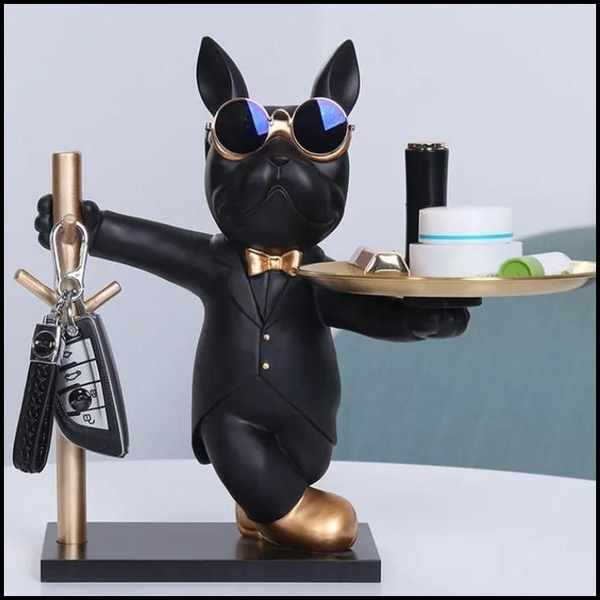 Статуэтка интерьерная французский бульдог в современном стиле ...