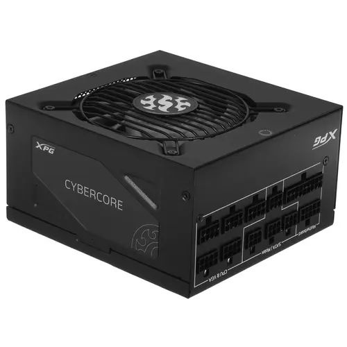 Блок питания ADATA XPG CYBERCORE 1000W (CYBERCORE1000P-BKCEU) черный - Platinum, ATX 20+4 пин, 4 ...