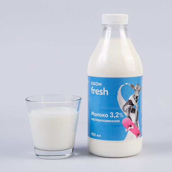 Молоко Ozon fresh пастеризованное, 3,2%, 900 мл купить на OZON по низкой цене (1324059400)