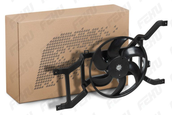 Электровентилятор охлаждения FEHU (ФЕХУ) с кожухом Lada Largus (12-)/Renault Logan (08-) арт ...