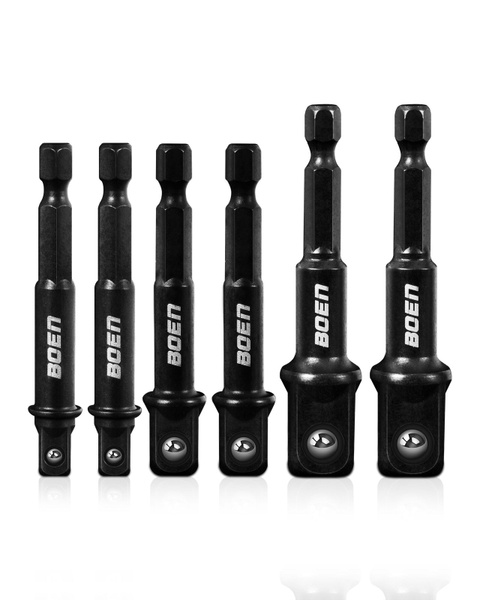 Переходники для шуруповерта под торцевые головки 1/4", 3/8", 1/2", 6 ШТ ...