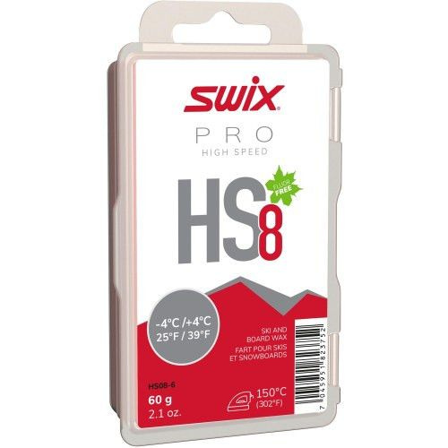 Парафин SWIX HS8 RED +4/-4 C, 60 г купить c доставкой на OZON по низкой цене (1339587549)