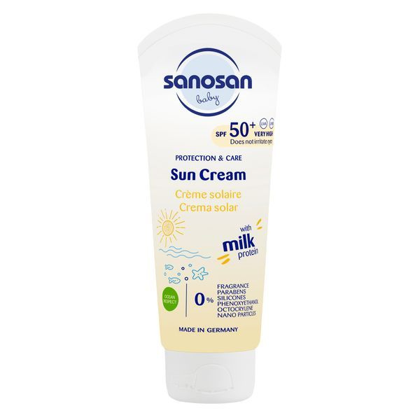 САНОСАН Baby крем солнцезащитный SPF50+ для детей с рождения туба 75мл ...