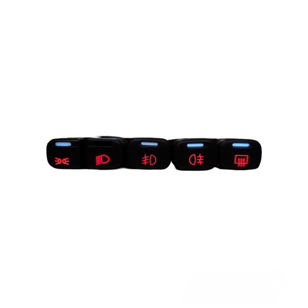 Пересвет кнопок Ваз 2113, 2114, 2115, 2110, Шевроле Нива Белый-Красный ...